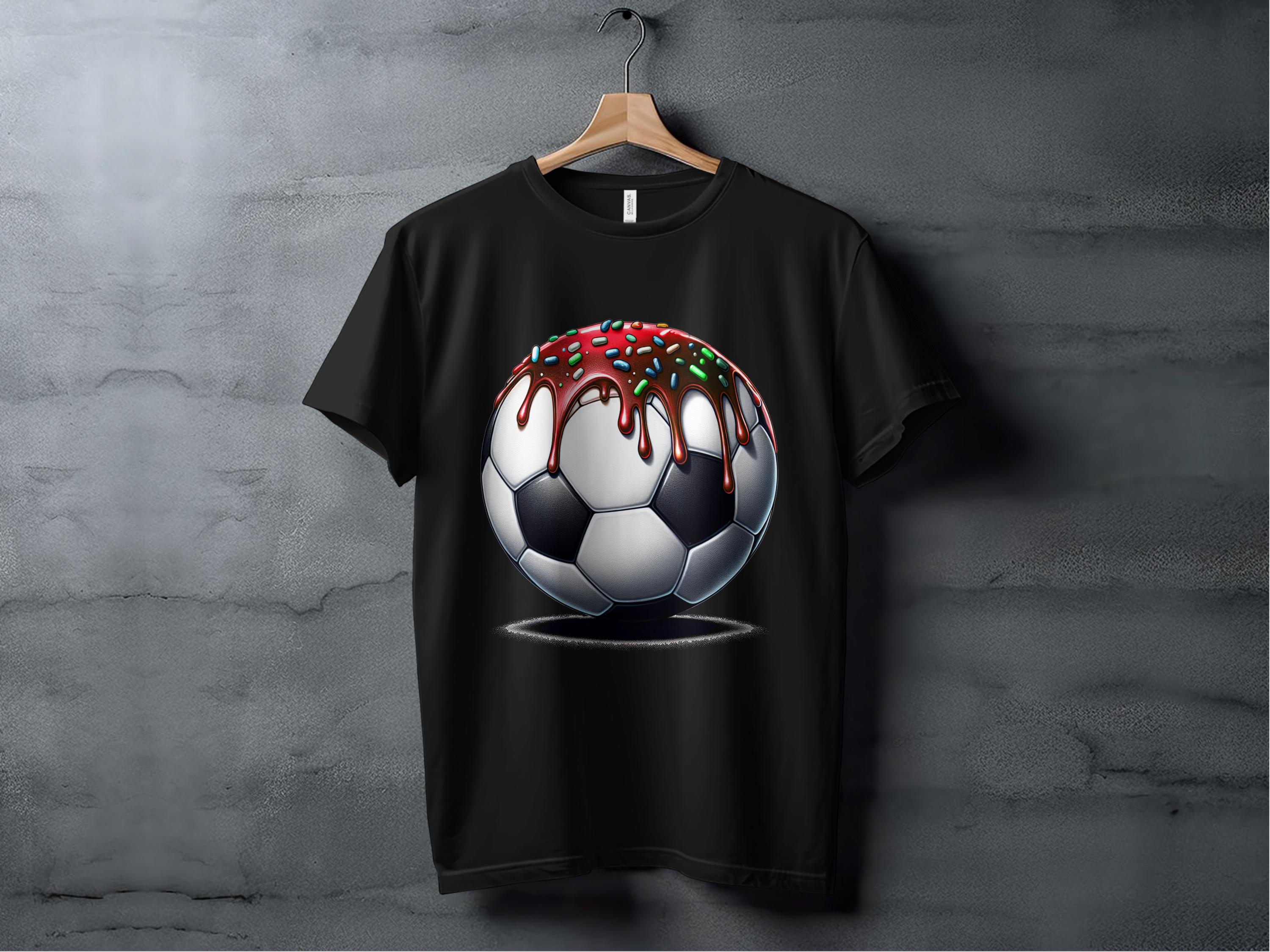 Soccer Ice Cream Drip Red PNG Soccer Ball Sprinkles Digital Art Youth ...