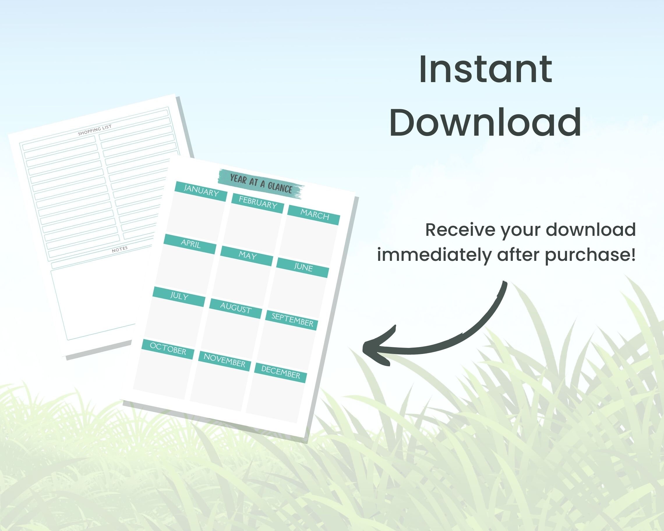 Gardening Planner Printable Garden Journal Notebook to Organize and Log ...