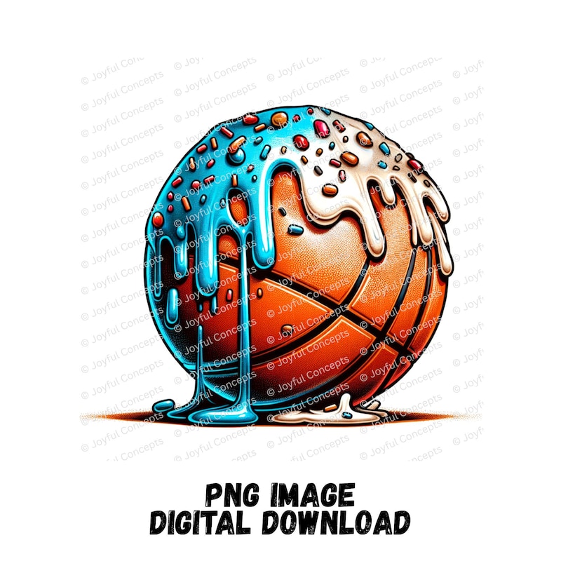 Blue Basketball Drip - Etsy