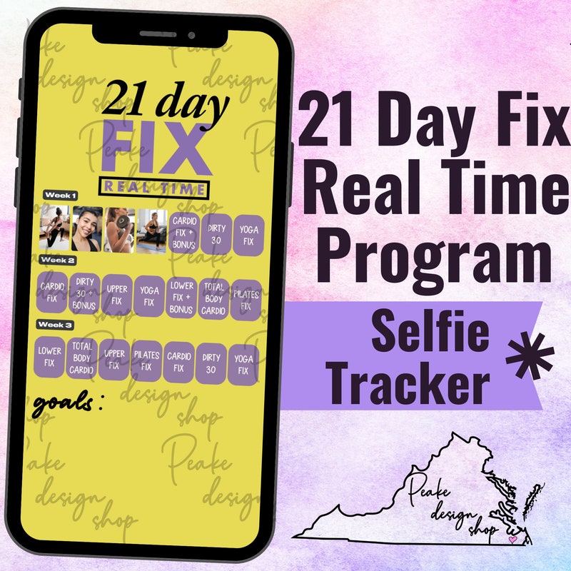 21 Day Fix Tracker - Etsy