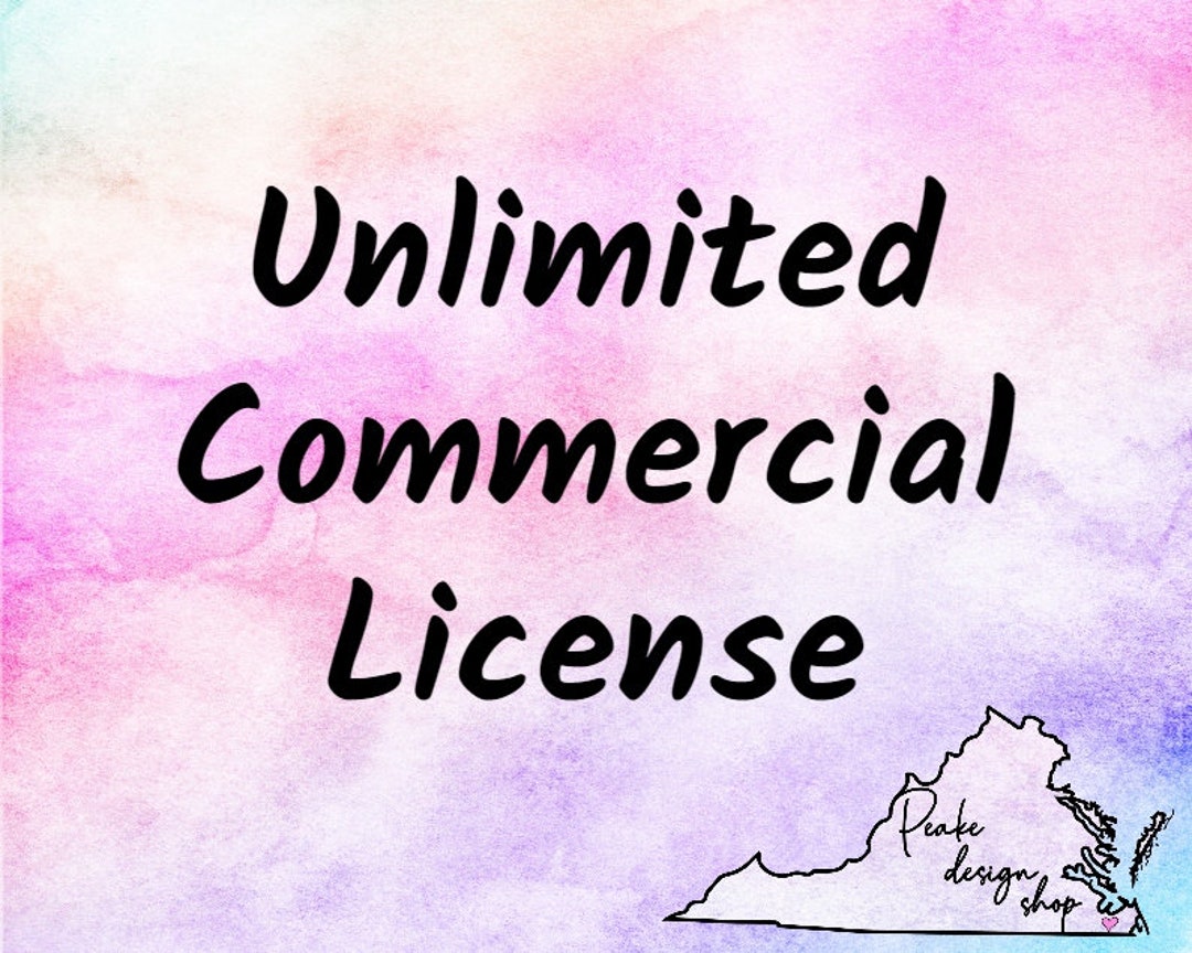 Unlimited Commercial License for SVG Designs That Are Available in My ...