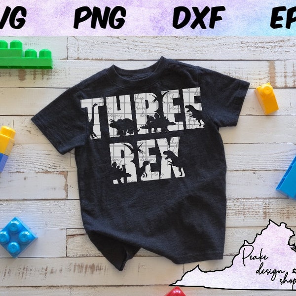 Three Rex Svg - Etsy