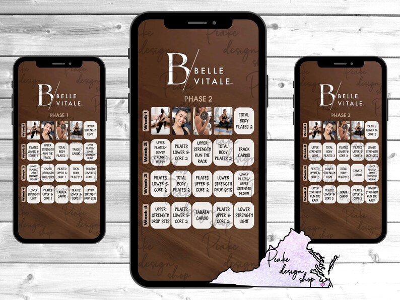 Belle Vitale Program Sweaty Selfie Workout Tracker • Bodi, Beachbody ...