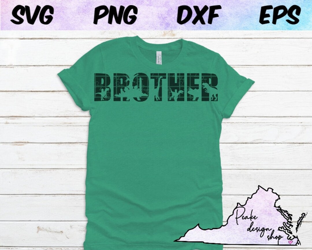 Brother Dinosaur SVG T-rex SVG T Rex Boy T-rex Dinosaur Birthday ...