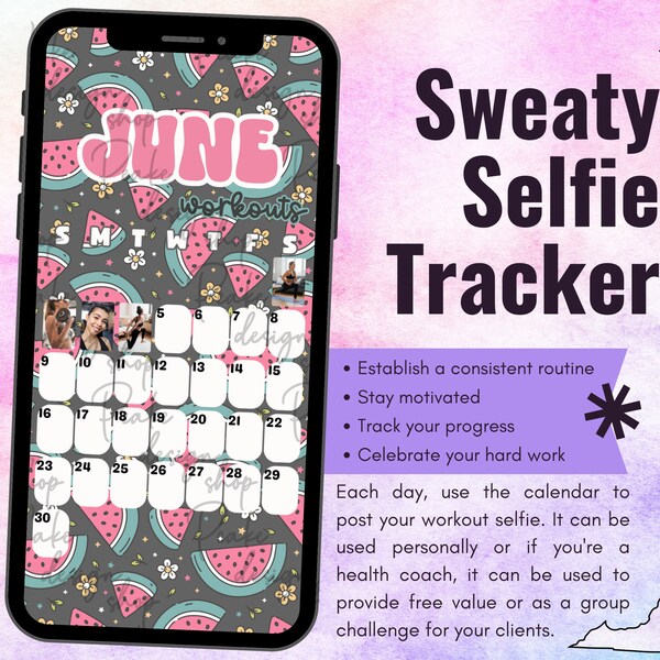 Workout Calendar - Etsy