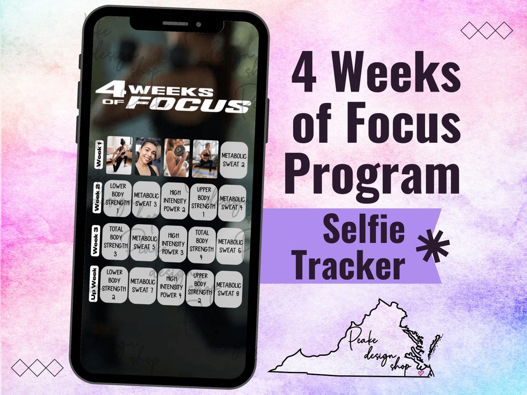 4 Weeks of Focus Sweaty Selfie Workout Tracker Bodi, Beachbody, Fitness ...