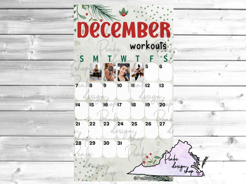 December 2025 Sweaty Selfie Workout Tracker • Bodi, Beachbody, Fitness ...