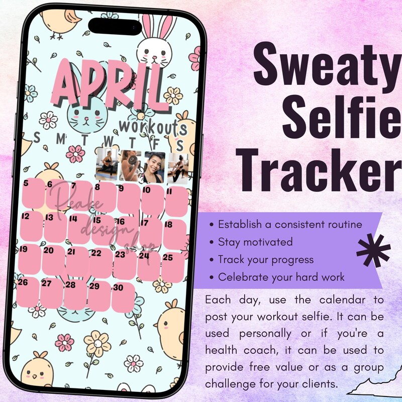 April Habit Tracker - Etsy