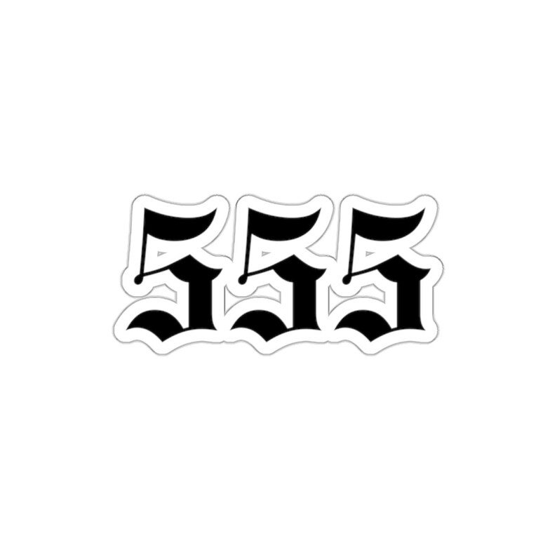 Angel Numbers 555 Sticker | Spiritual Manifestation Symbol | Numerology ...