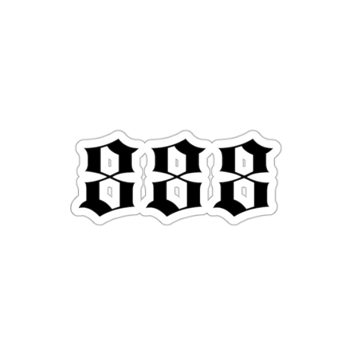 Angel Numbers 888 Sticker | Spiritual Manifestation Symbol | Numerology ...