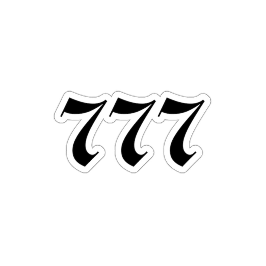 Angel Numbers 777 Sticker | Spiritual Manifestation Symbol | Numerology ...