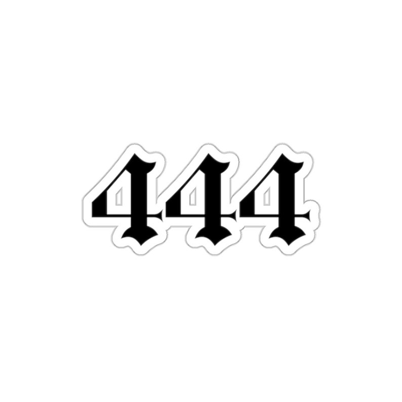 Angel Numbers 444 Sticker | Spiritual Manifestation Symbol | Numerology ...