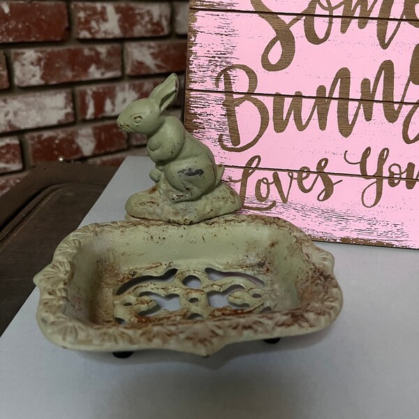 Bunny Dish - Etsy