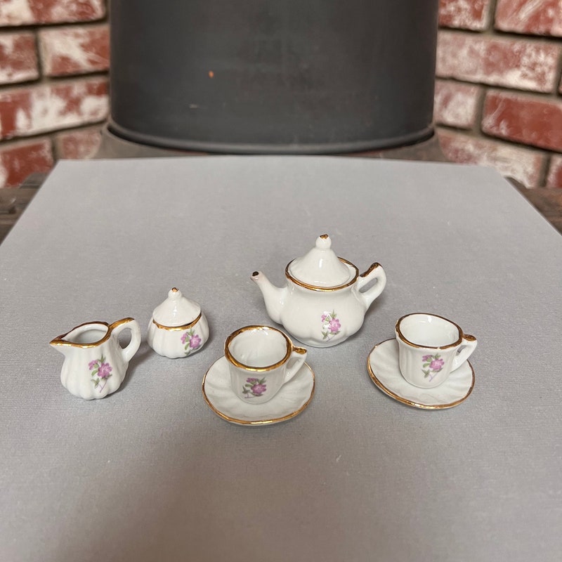 Miniature Tea Set - Etsy