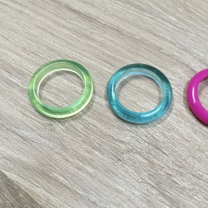 Vintage Plastic Rings. Has Beautiful Variety of Colors. Great Addition ...