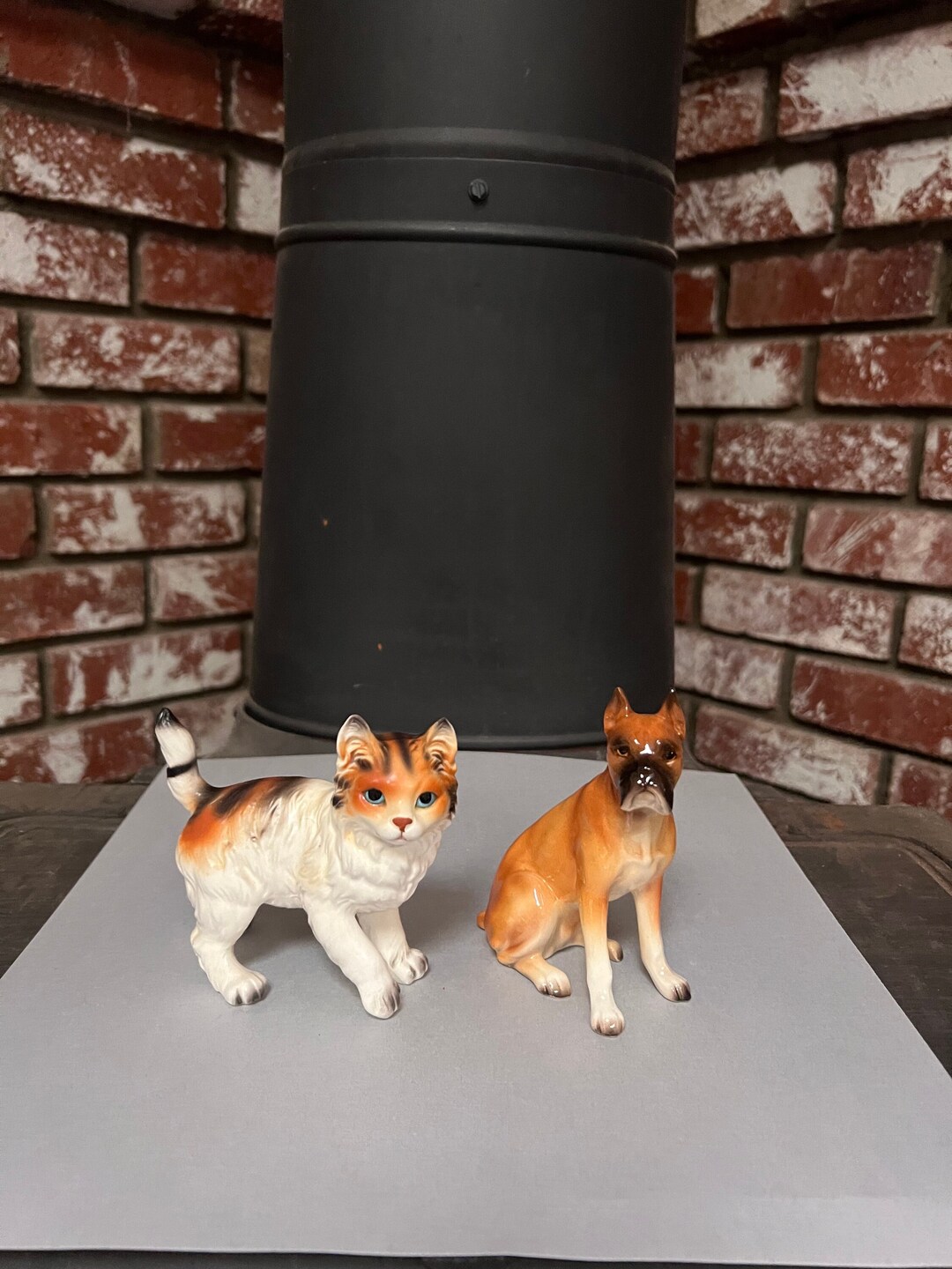 Vintage Cat and Dog Figurine. Cute and Adorable All in One. A Nice Gift ...