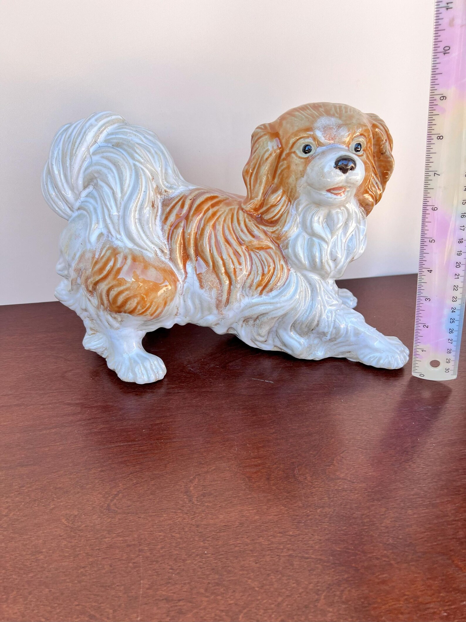 Vintage Large Cavalier King Charles Spaniel Dog Figurine. Great ...