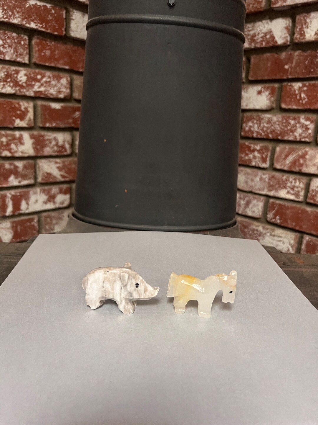 Soapstone/stone Pig and Horse Figurine. Cute and Adorable. A Nice ...