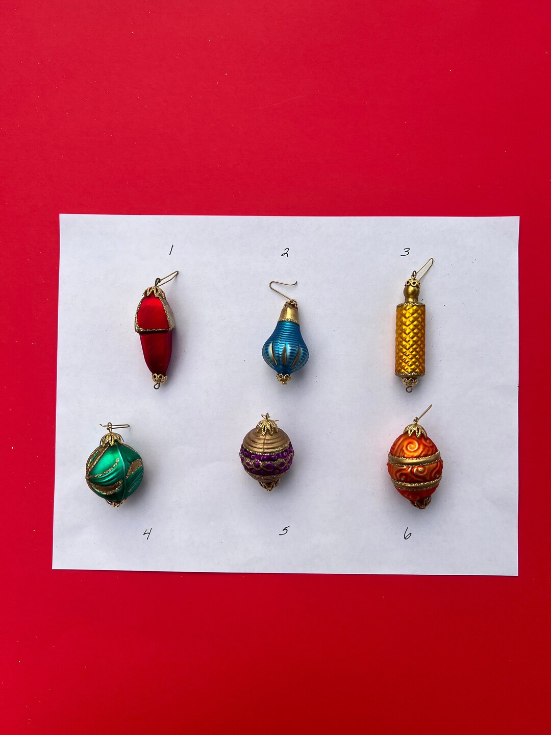Small Glass Ornaments. A Fun Addition to Your Christmas Tree and Decor ...