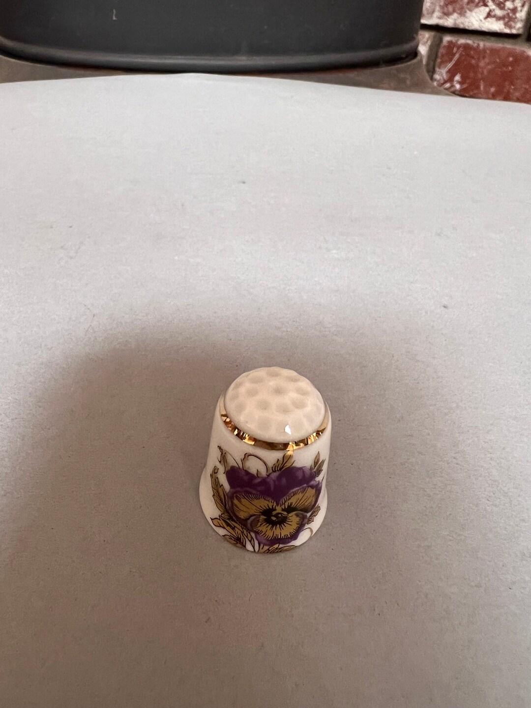 Vintage Thimble. Made in Germany. Has Beautiful Flower Designs With ...