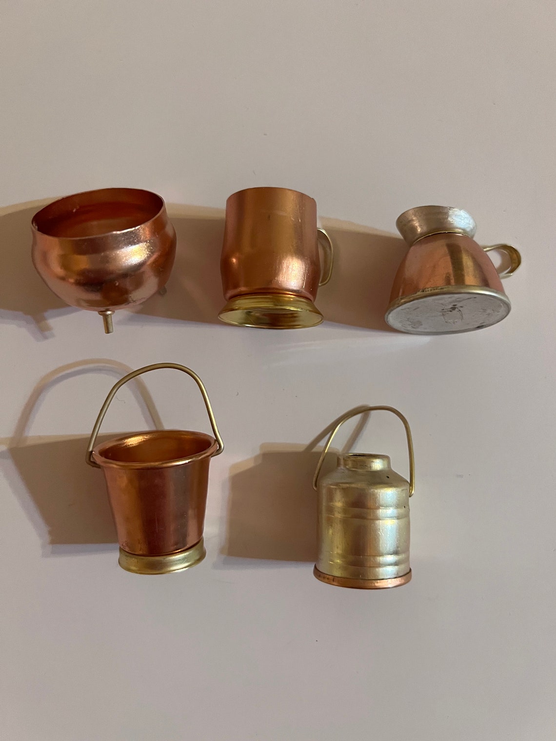 Vintage Miniature Copper Doll House Kitchen/housewares. Cute | Etsy