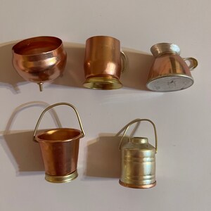 Vintage Miniature Copper Doll House Kitchen/housewares. Sold Separately ...