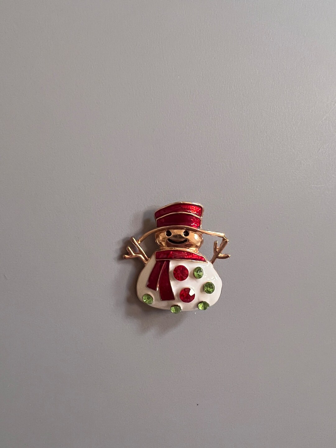 Vintage Snowman Brooch/pin. Cute and Adorable. A Fun Addition to Your ...