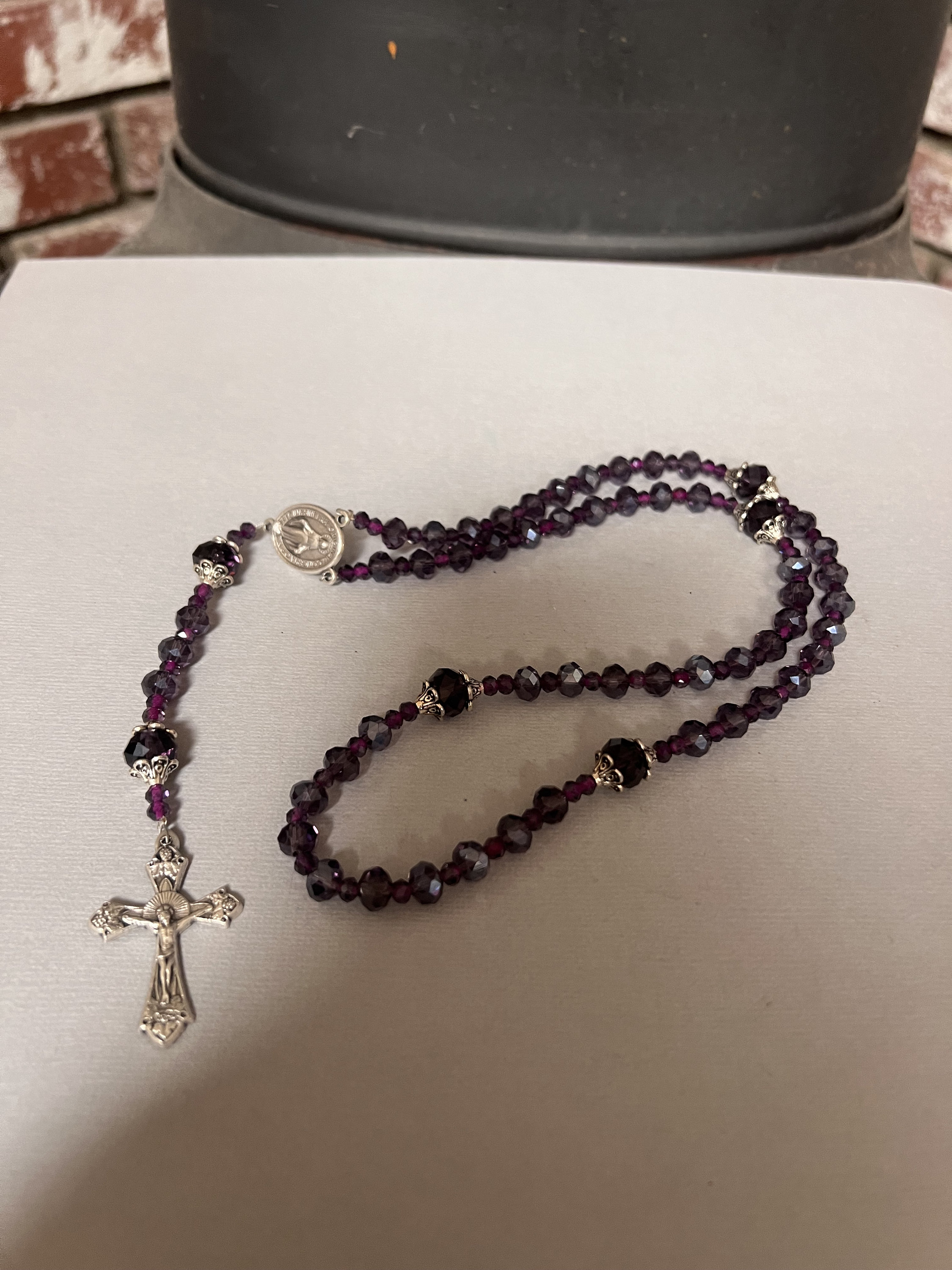 Rosary With a Beautiful Crucifix Medal and Beads. A Nice - Etsy
