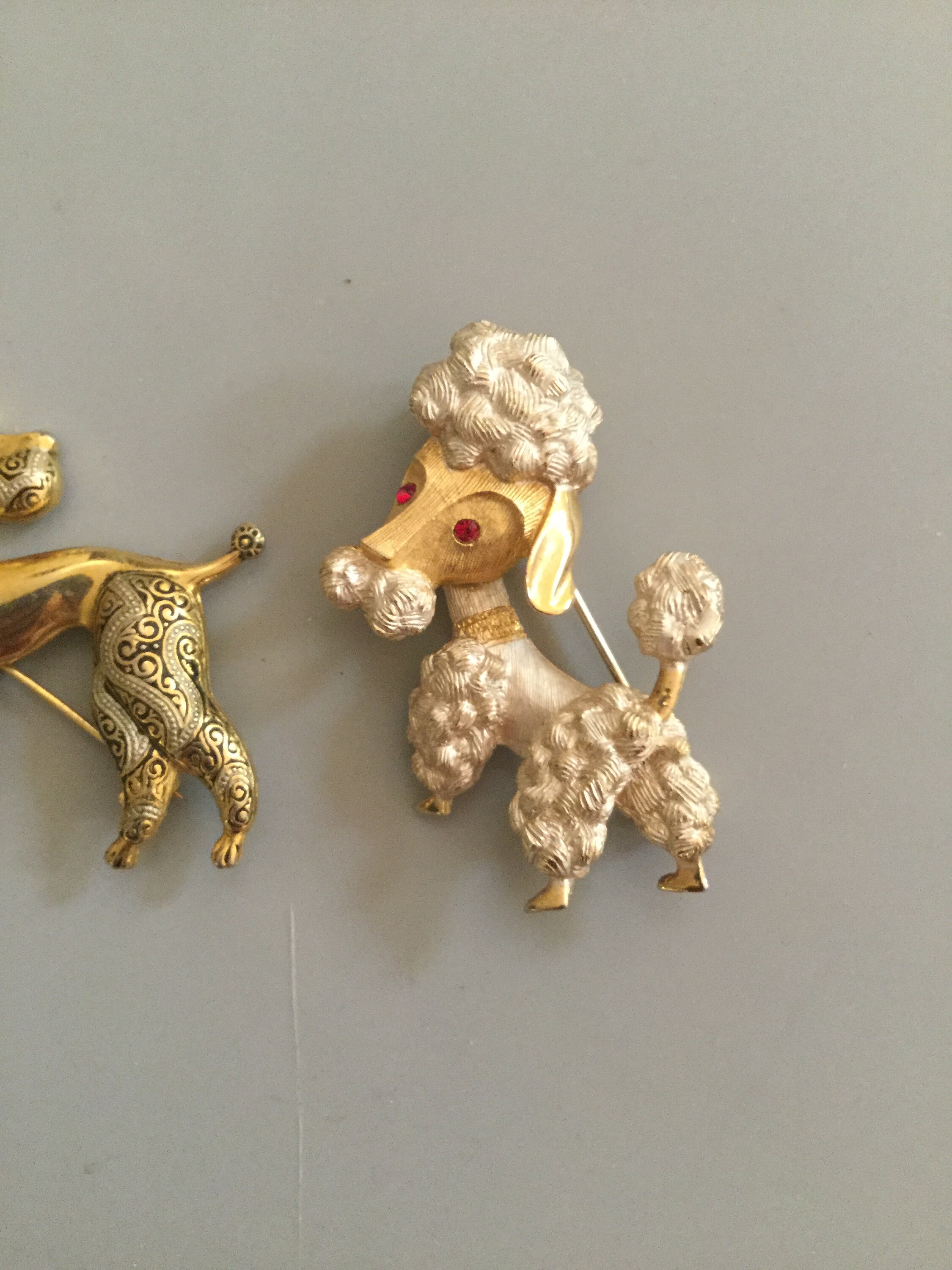 Vintage Poodle Brooch/pins. Has a Variety of Cute Designs. Great ...