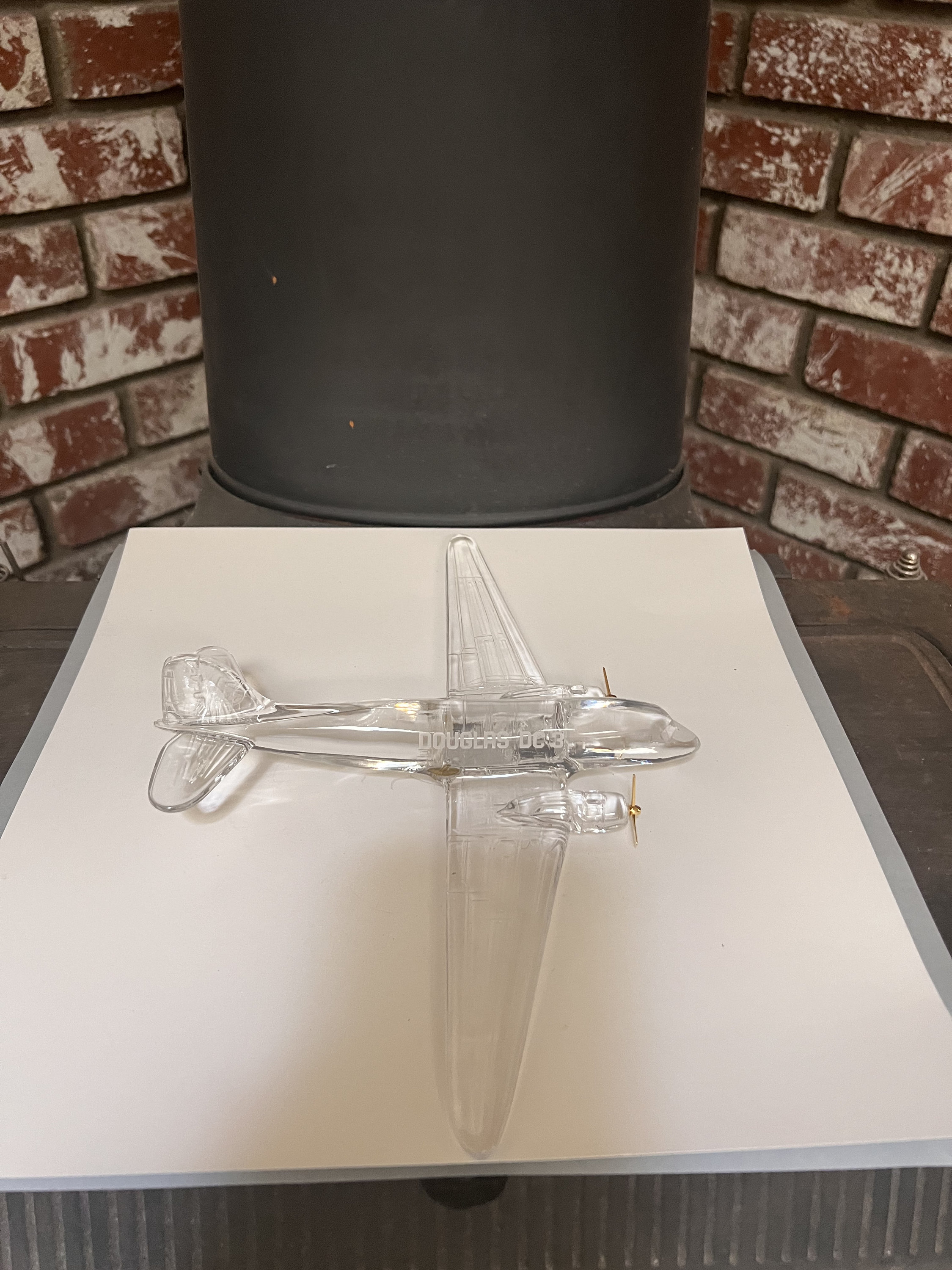 Vintage German Crystal Douglas Dc-3 Airplane Model Display. - Etsy