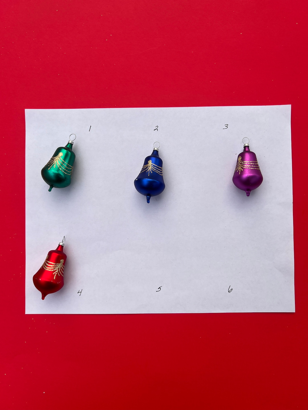 Small Glass Ornaments. A Fun Addition to Your Christmas Tree and Decor ...