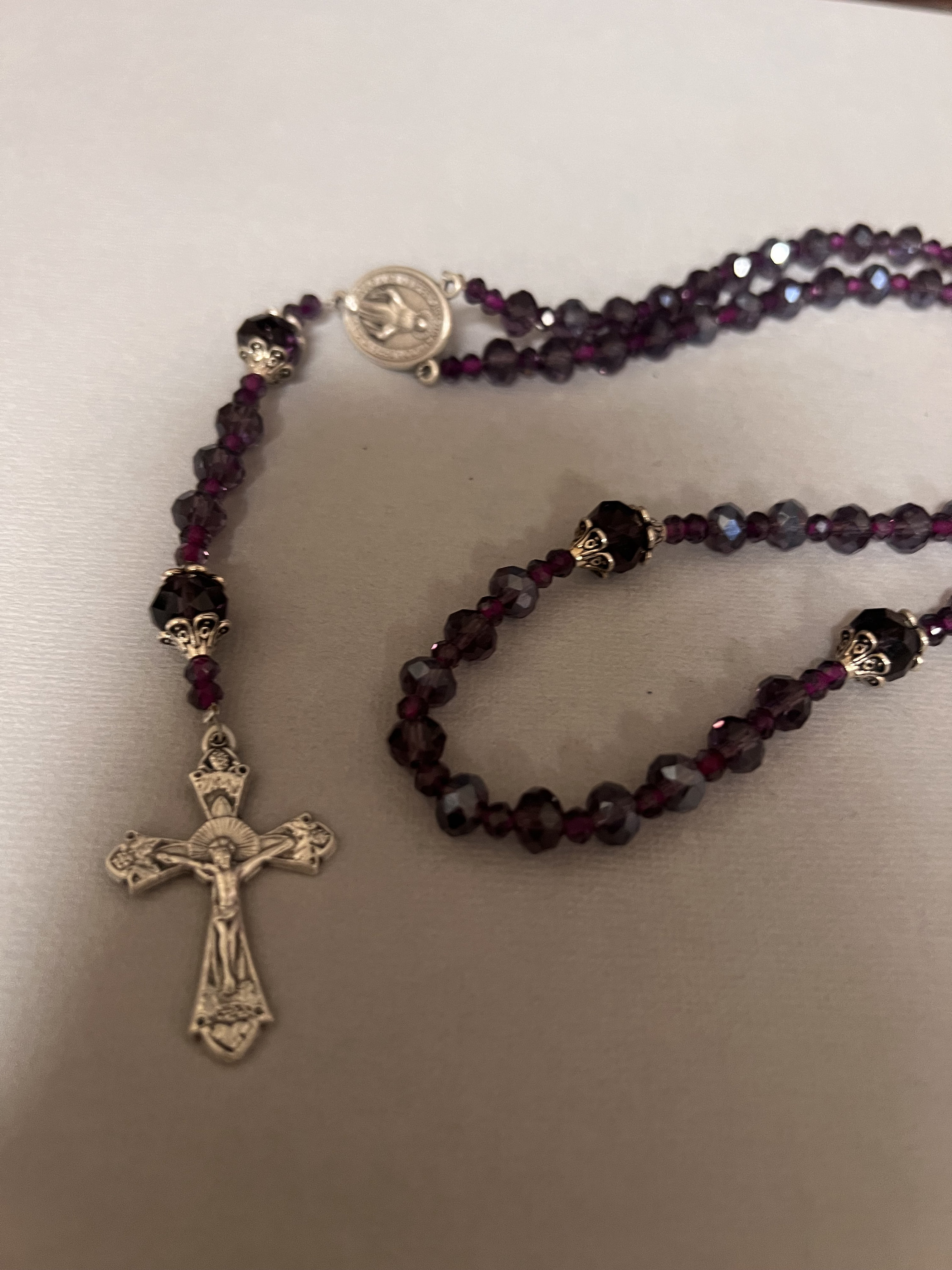 Rosary With a Beautiful Crucifix Medal and Beads. A Nice - Etsy