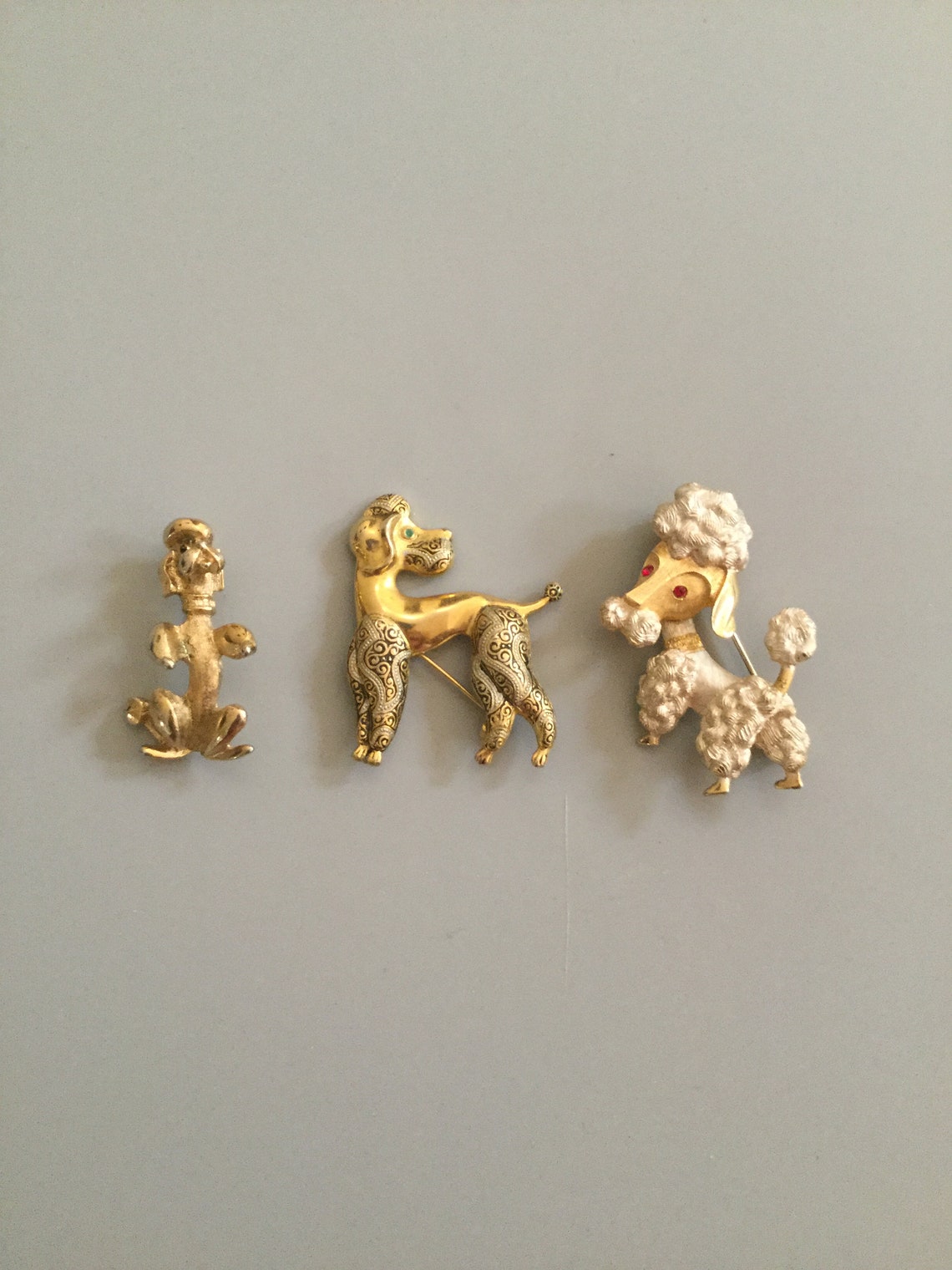 Vintage Poodle Brooch/pins. Has a Variety of Cute Designs. Great ...
