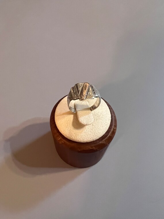 Vintage 14K Gold/Sterling Silver "Manila" Ring. Has B… - Gem