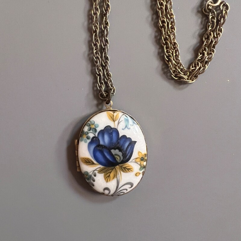Enamel Locket - Etsy