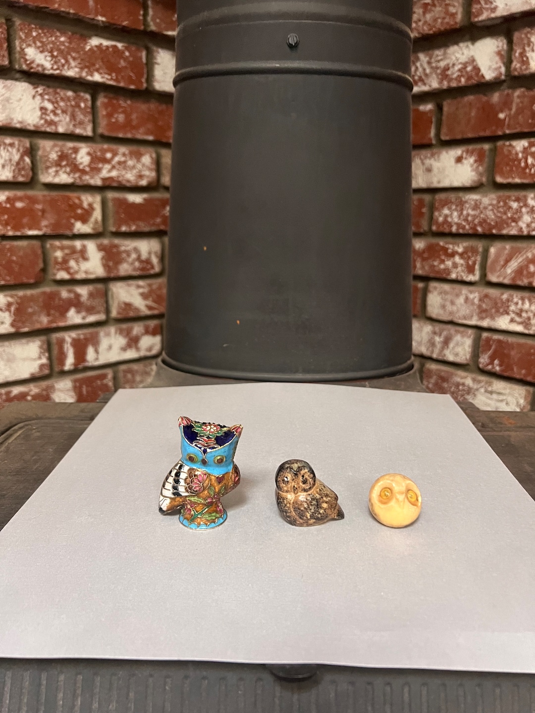 Vintage Miniature Owl Figurines. Cute and Adorable. Made of Different ...