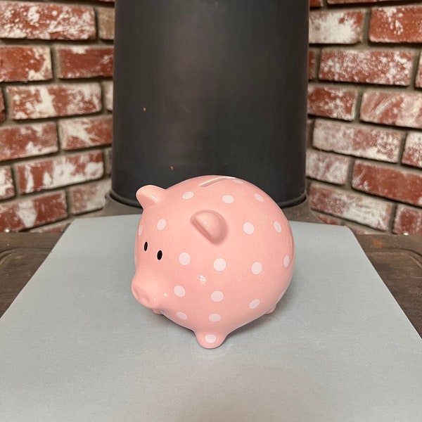 Polka Dot Piggy Bank - Etsy