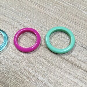 Vintage Plastic Rings. Has Beautiful Variety of Colors. Great Addition ...