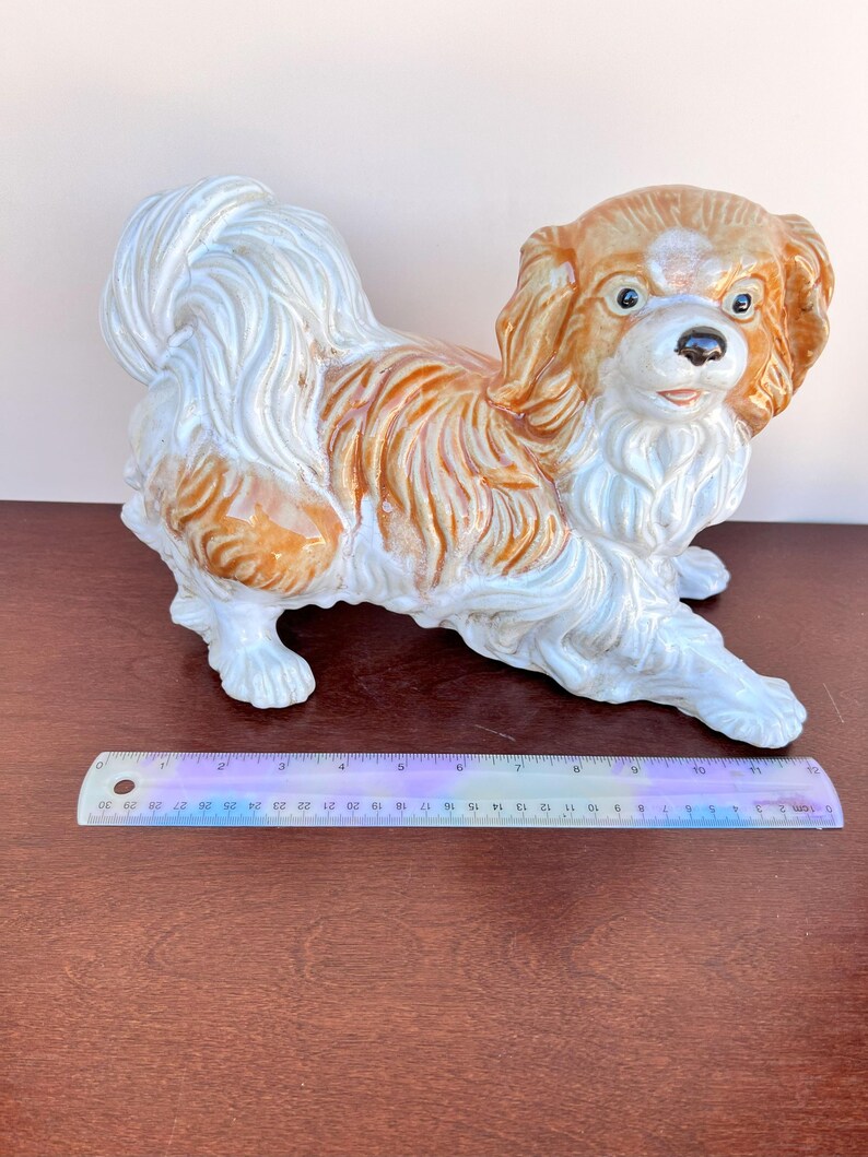 Vintage Large Cavalier King Charles Spaniel Dog Figurine. Great ...