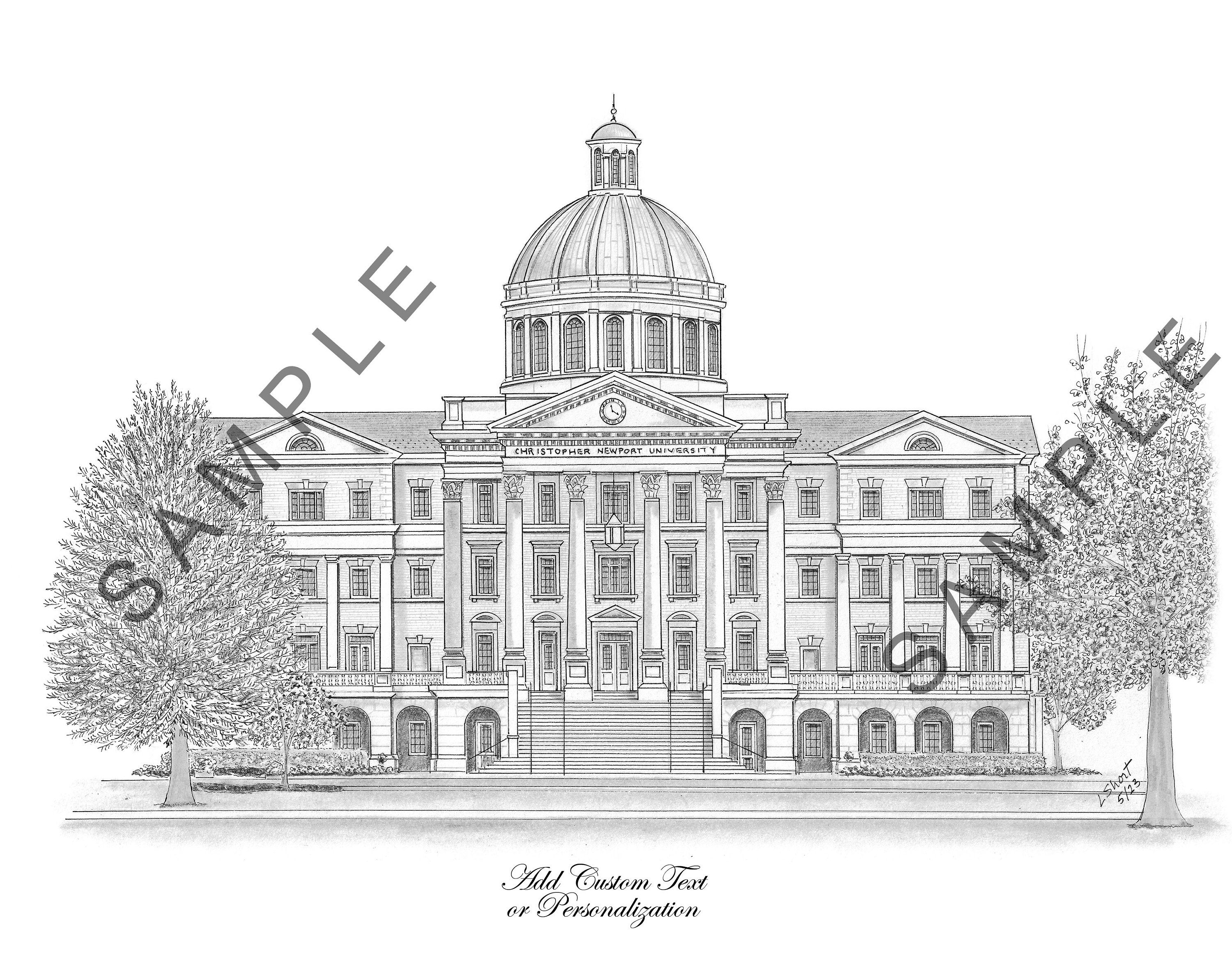 Christopher - Newport University Art Print - Etsy