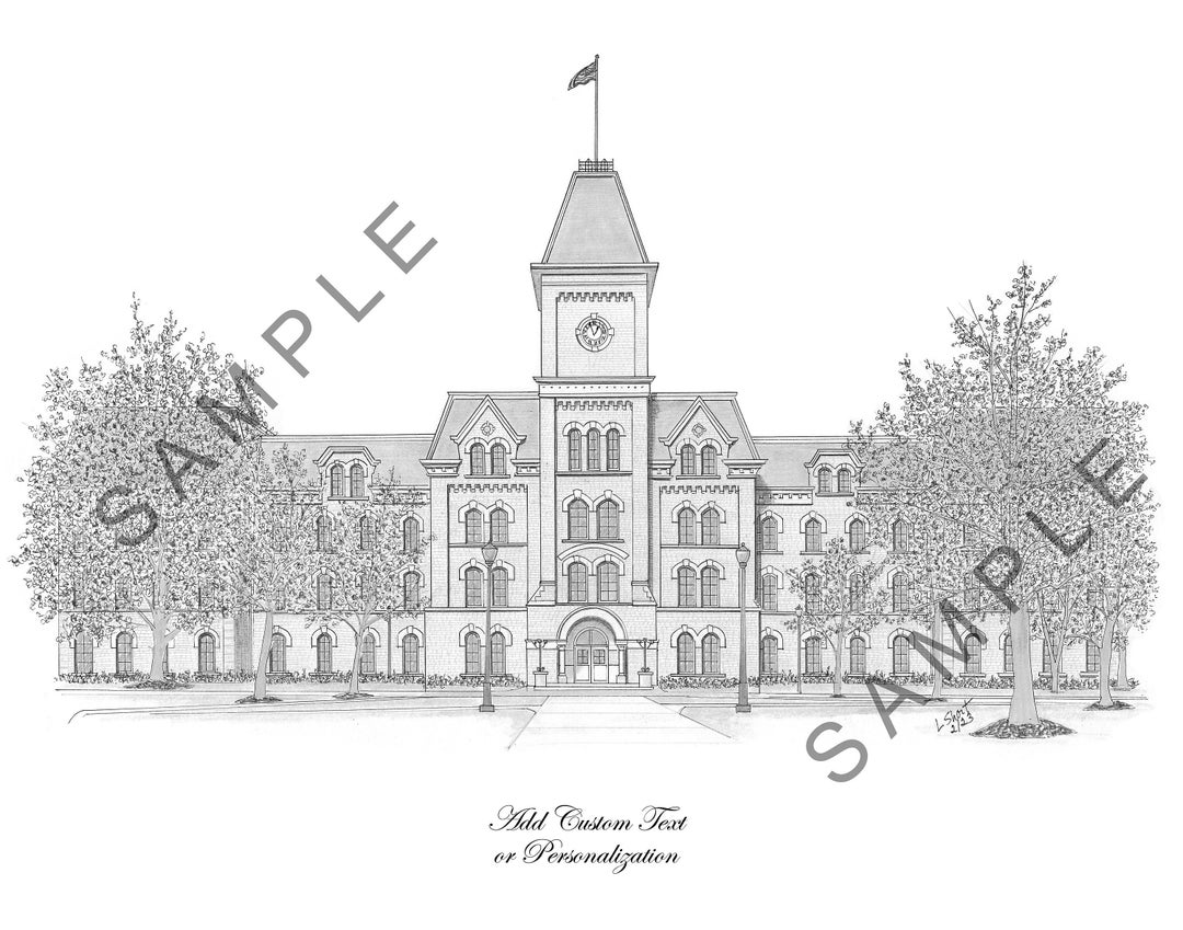 Ohio - State - University Art Print - Etsy