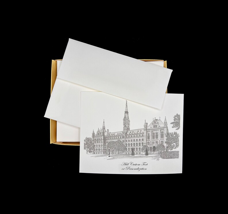 Georgetown - University Note Cards - Etsy