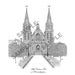 Villanova - University's St. Thomas of Villanova Church Art Print - Etsy