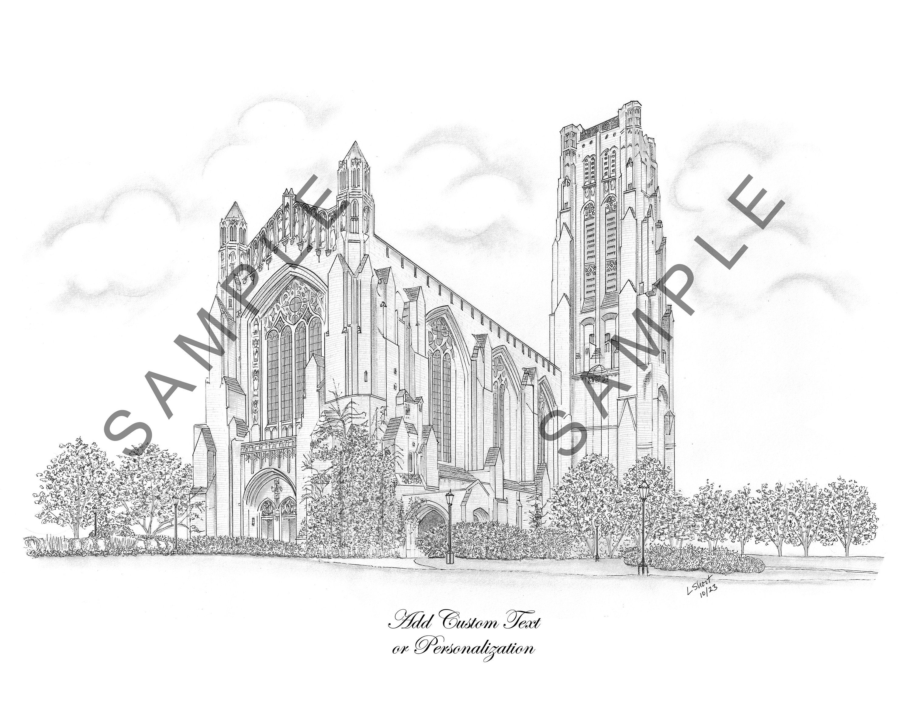 University - of - Chicago Art Print - Etsy