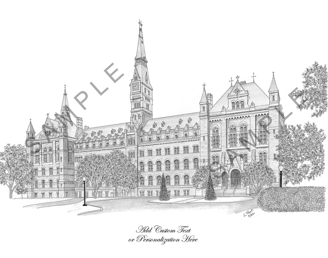Georgetown - University Art Print - Etsy