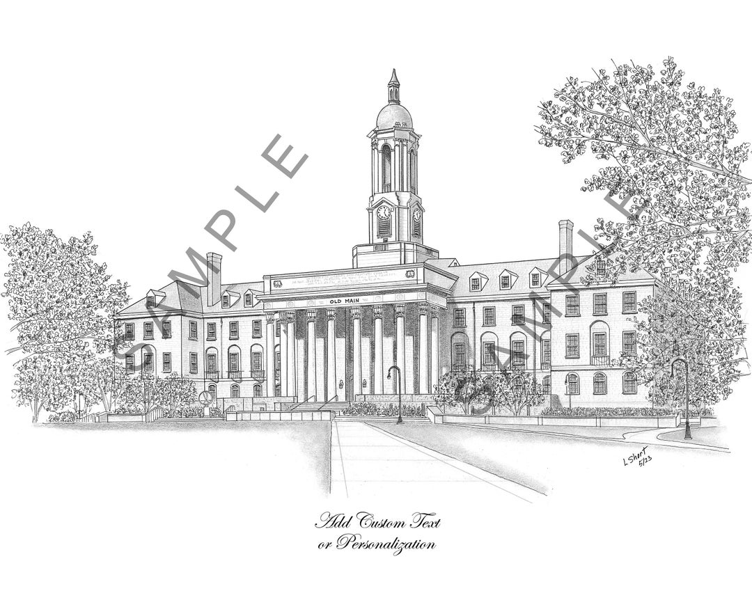 Penn - State Art Print - Etsy