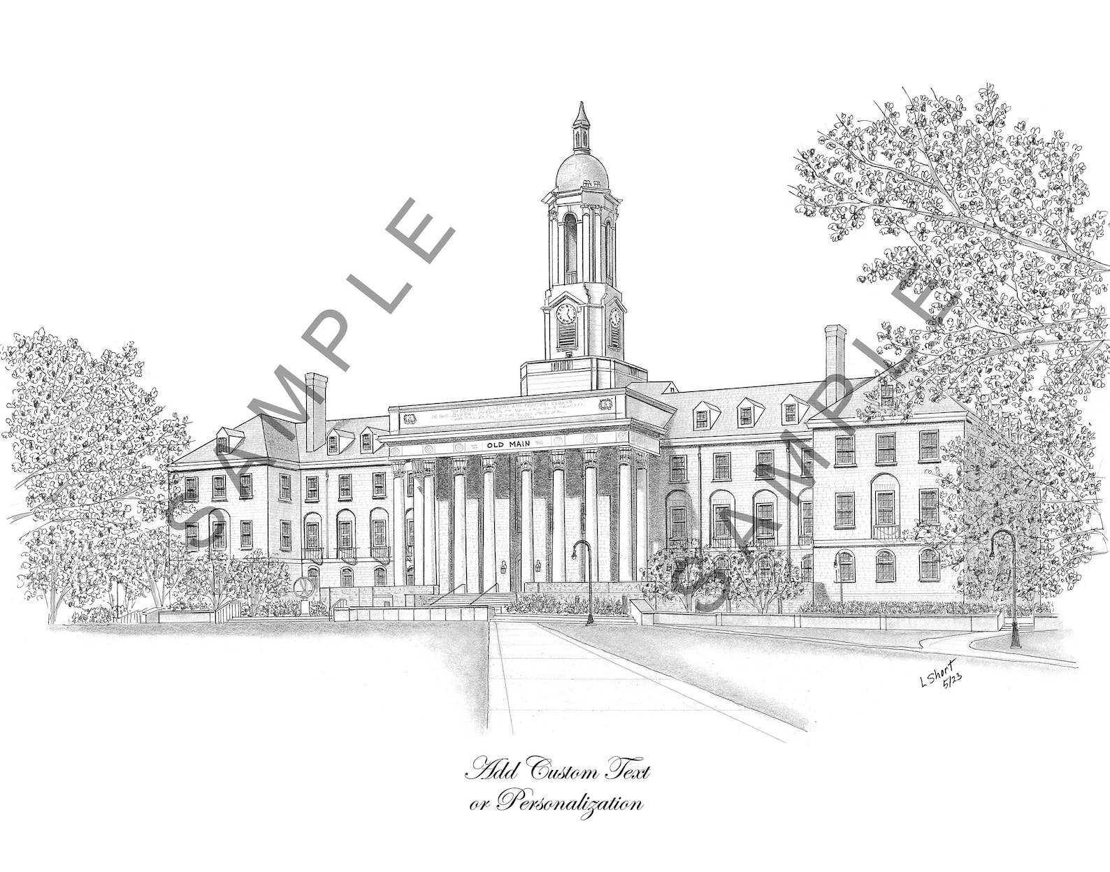 Penn State Art Print - Etsy