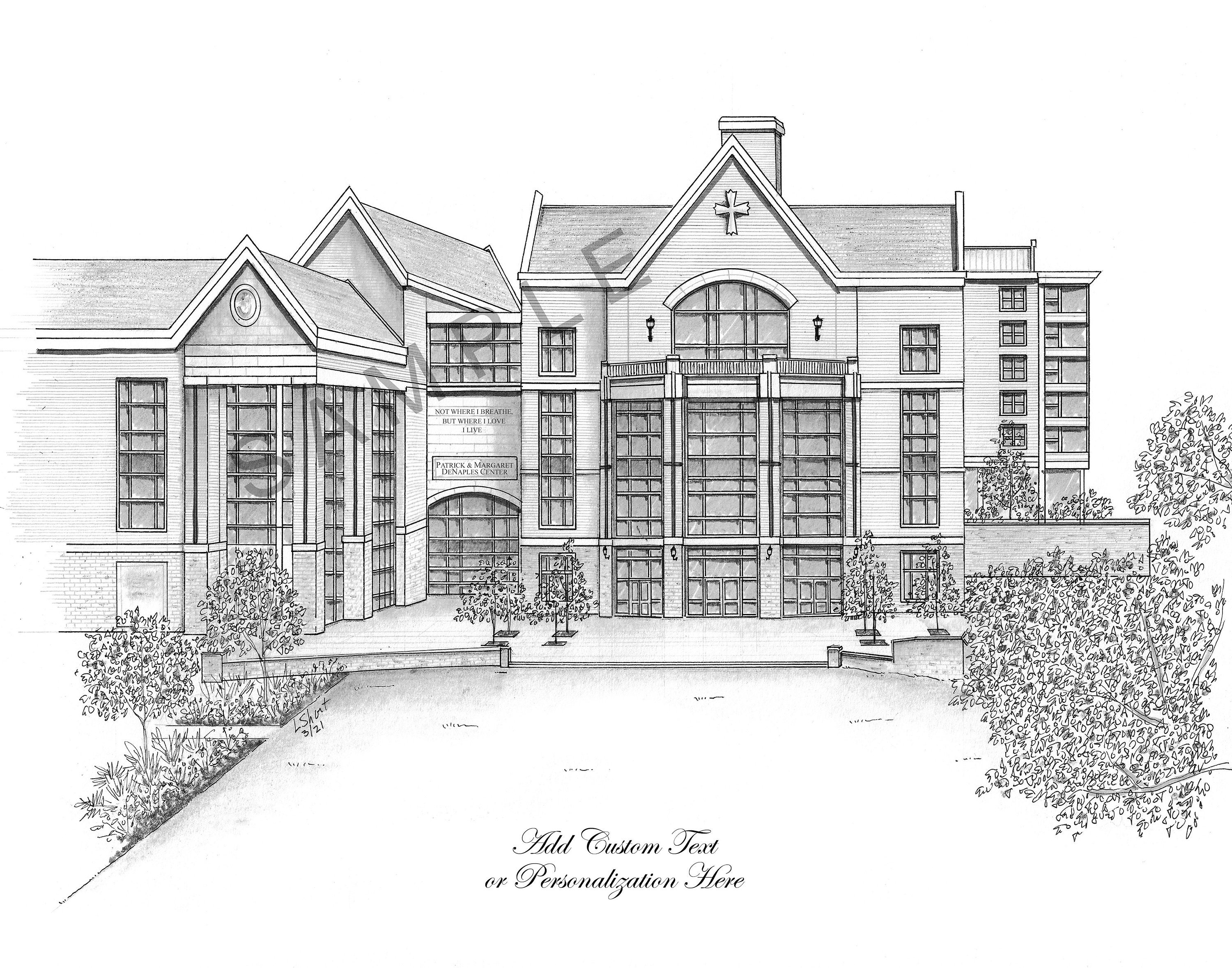 University - of - Scranton Denaples Center Art Print - Etsy