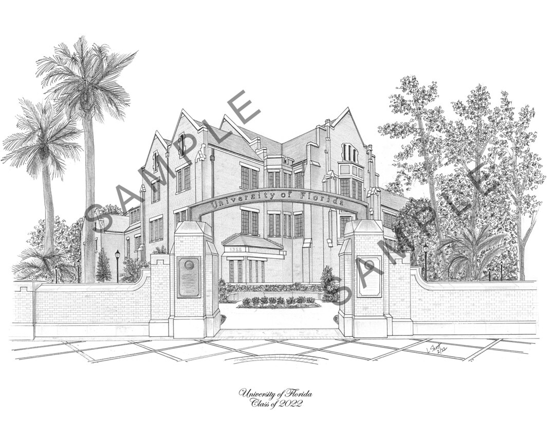 University of Florida Art Print - Etsy