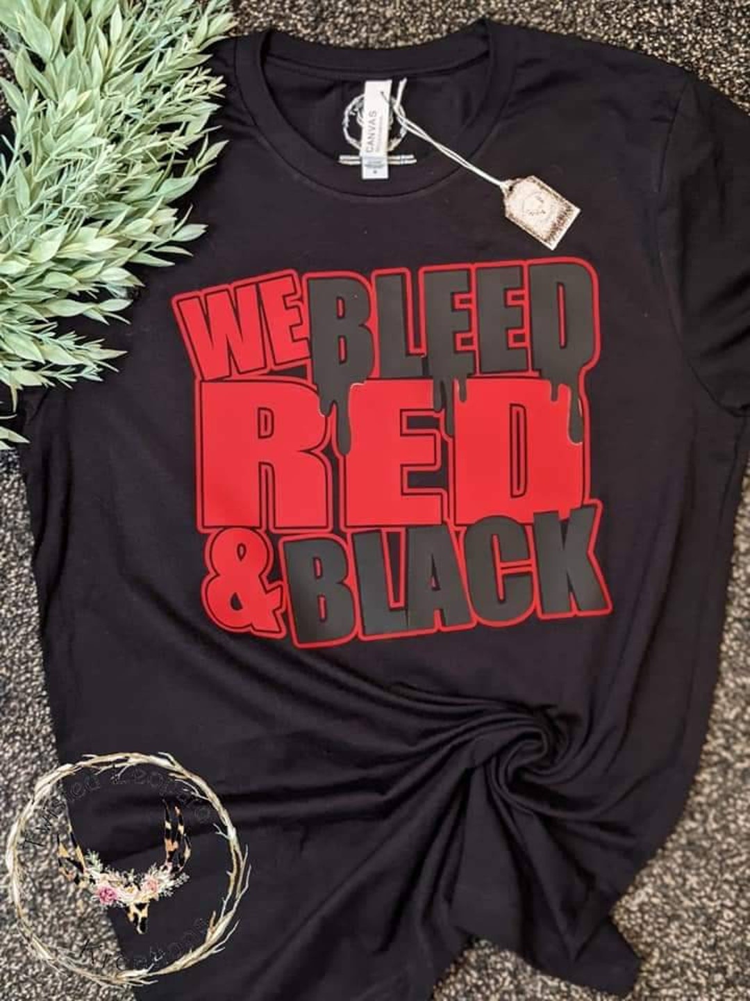 We Bleed Red and Black - Etsy